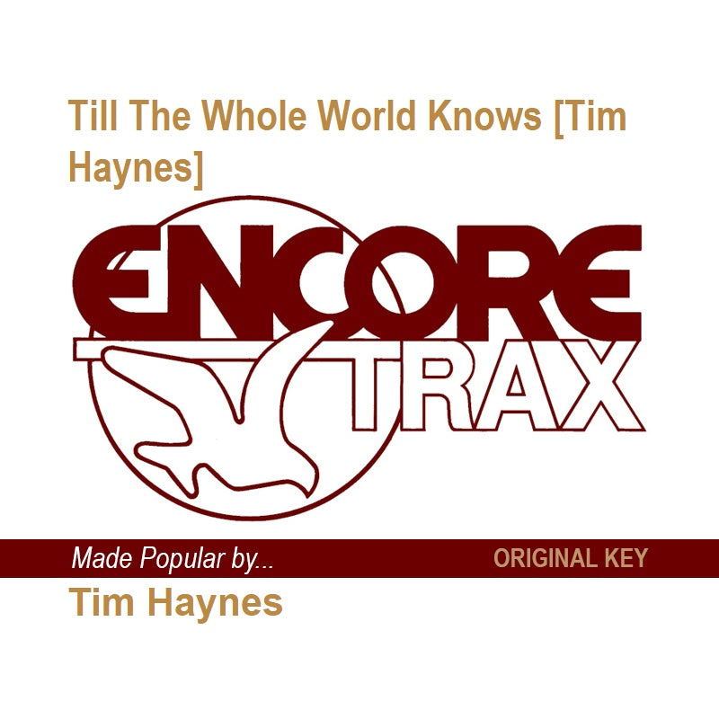 Till The Whole World Knows [Tim Haynes] – MYPRAISE.STORE