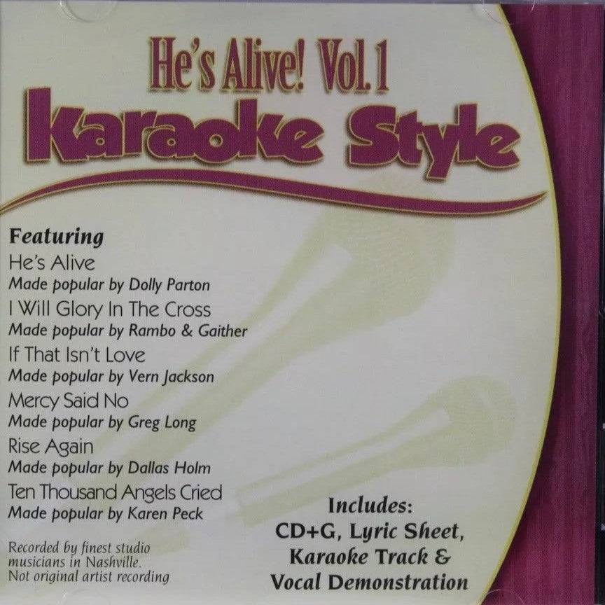 He's Alive! Vol. 1 Karaoke Style – MYPRAISE.STORE
